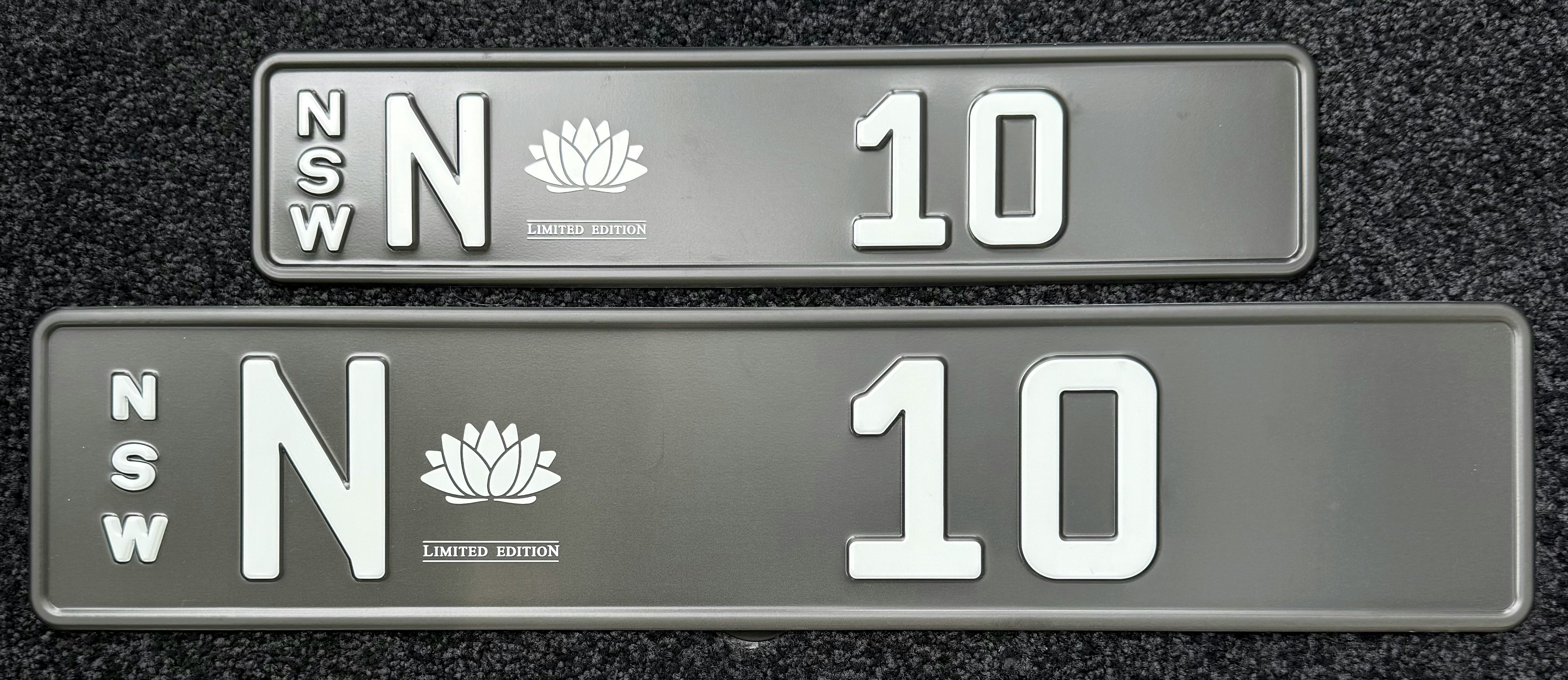 'N - 10' - New South Wales European Number Plate for sale by auction in ...