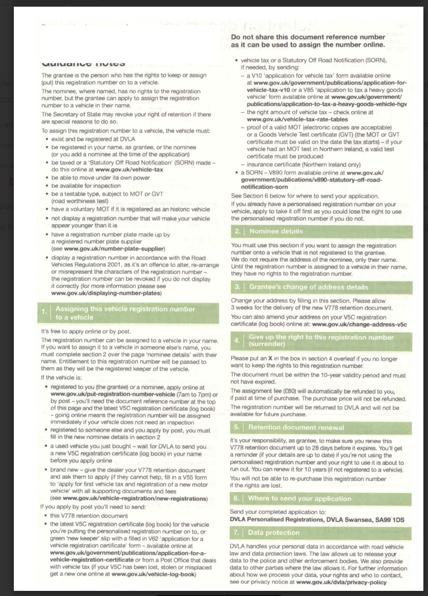 'ABF 12' - Number Plate for sale by auction in , United Kingdom