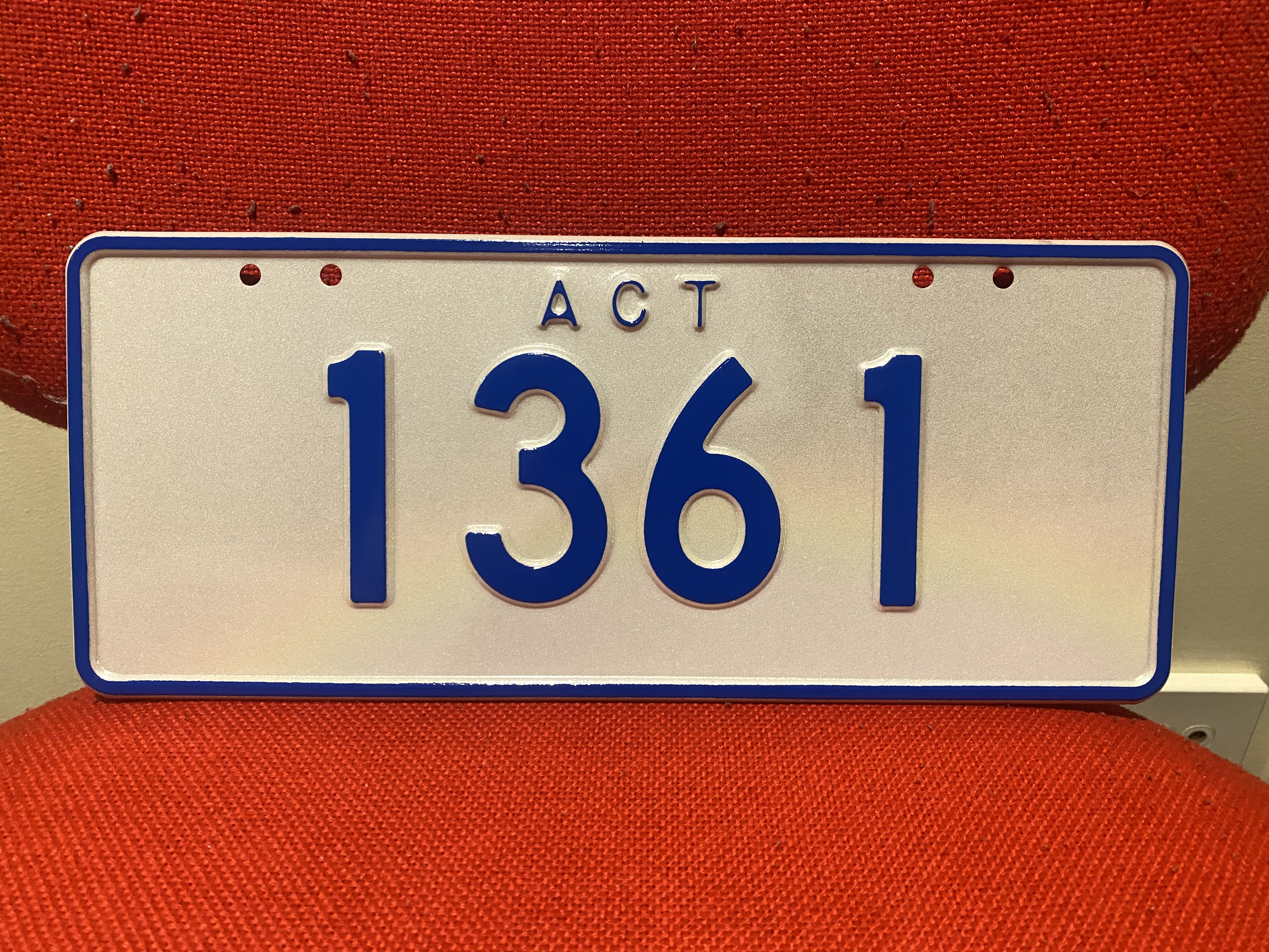 '1361' - Australian Capital Territory Heritage Number Plate for sale by ...