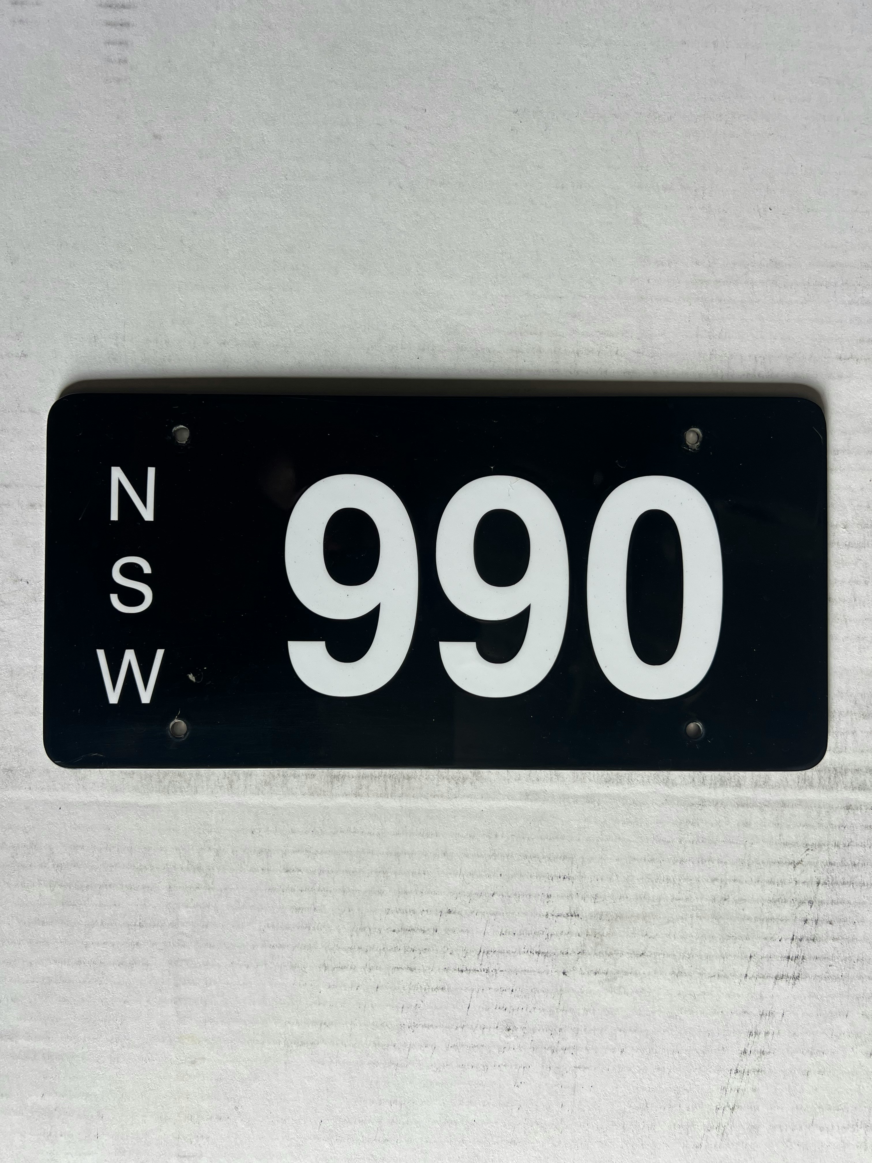 '99O' New South Wales Non-Heritage Number Plate for sale by auction in ...