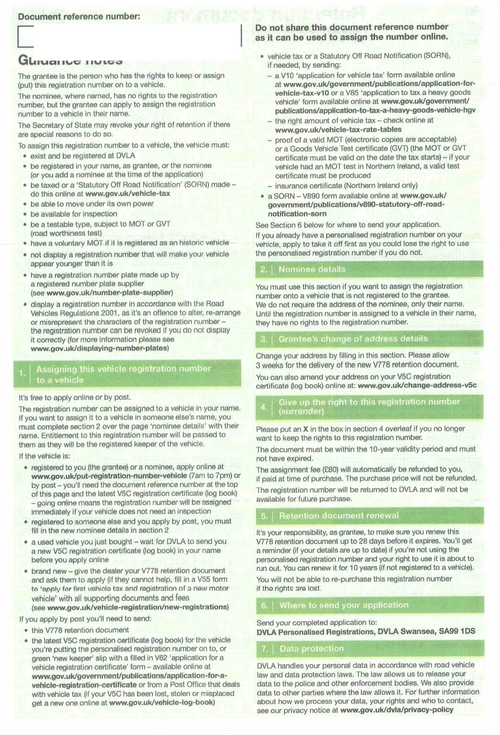 'ASH 28' - Number Plate for sale by auction in , United Kingdom