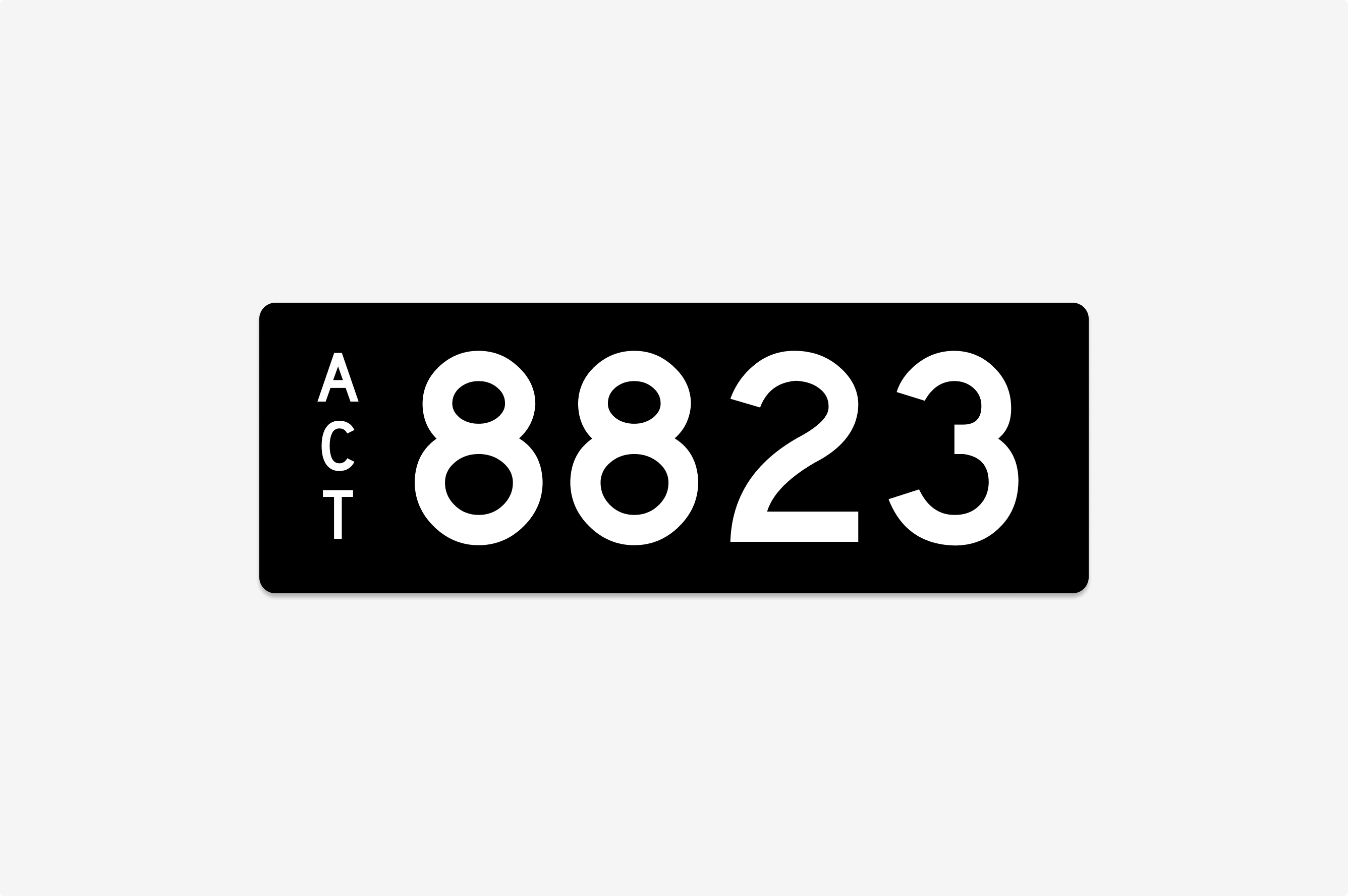 '8823' - Australian Capital Territory Heritage Number Plate for sale by ...