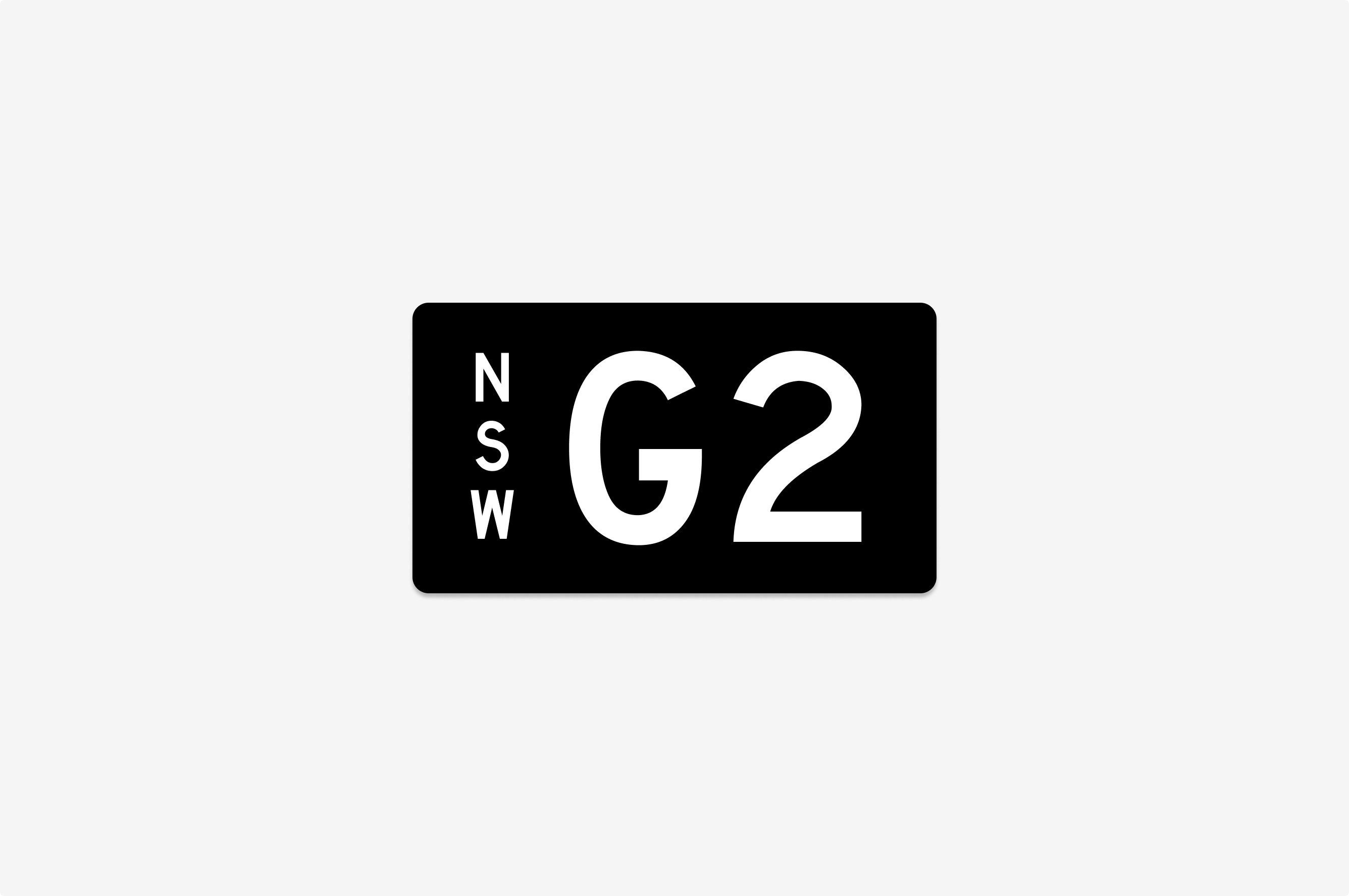 'G2' - New South Wales Signature Number Plate for sale by auction in ...