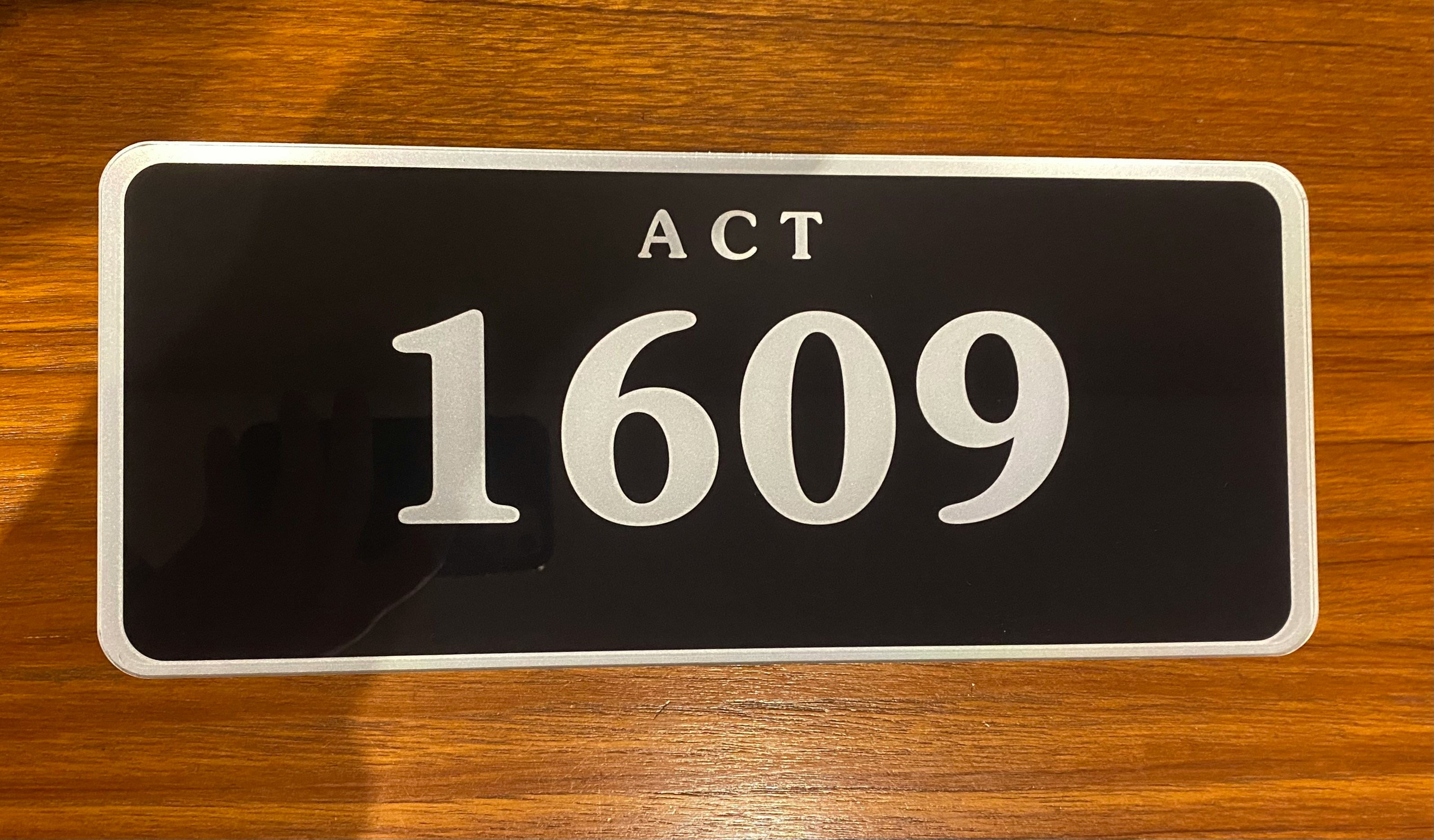 '1609' - Australian Capital Territory Heritage Number Plate for sale by ...