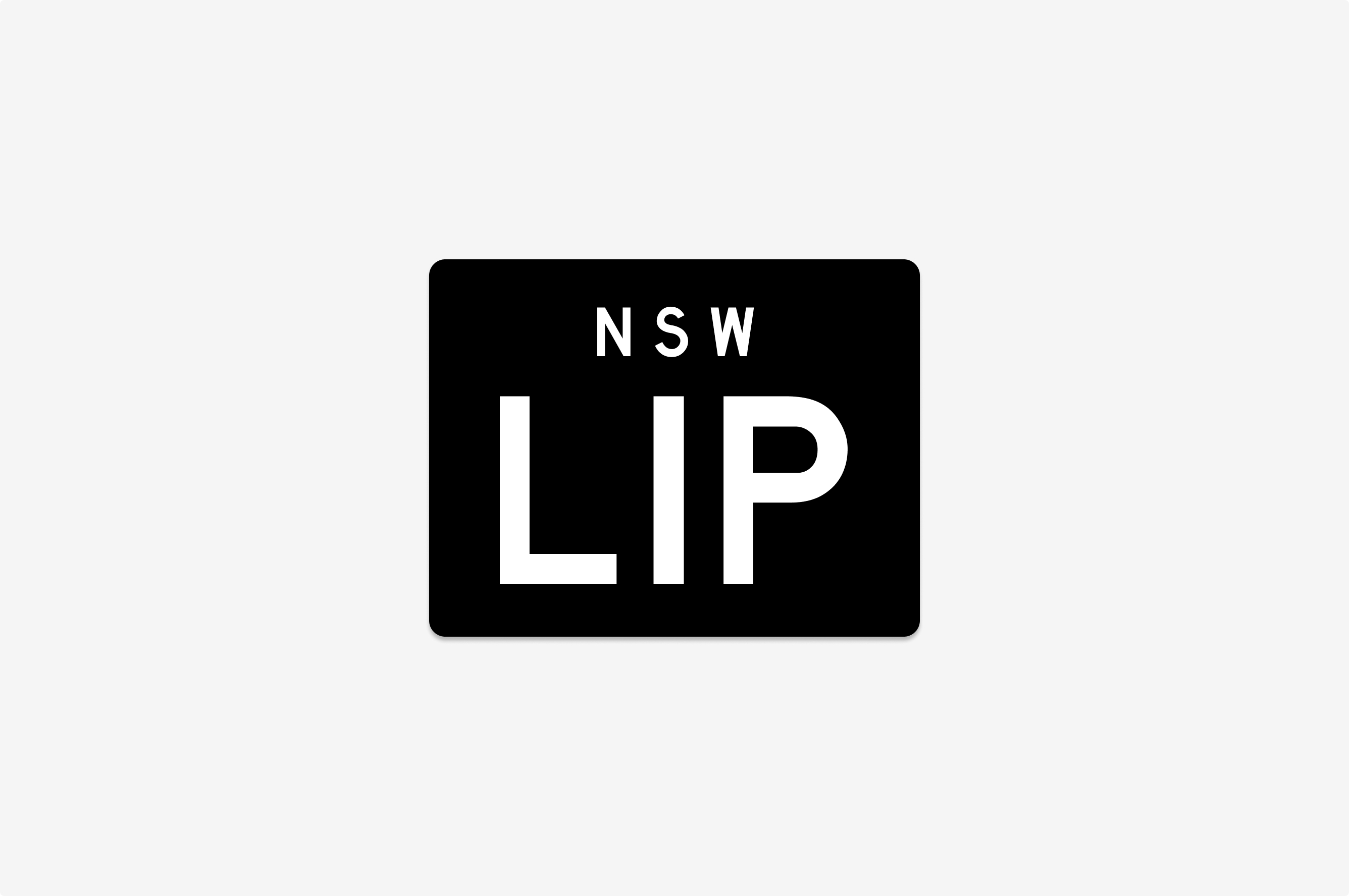 'LIP' - New South Wales Custom Number Plate for sale by auction in NSW ...