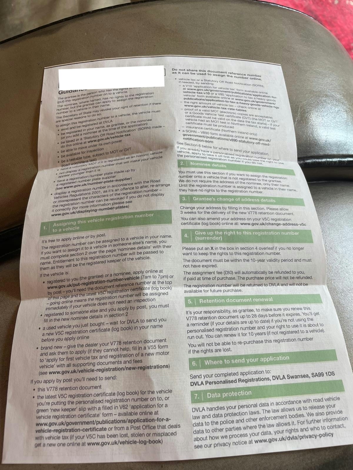 '1 SCU' - Number Plate for sale by auction in , United Kingdom