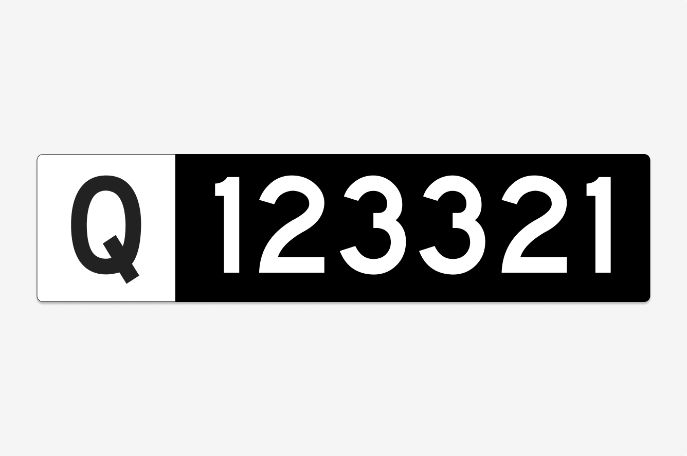 'Q123321' - Queensland Heritage Number Plate for sale by auction in QLD ...