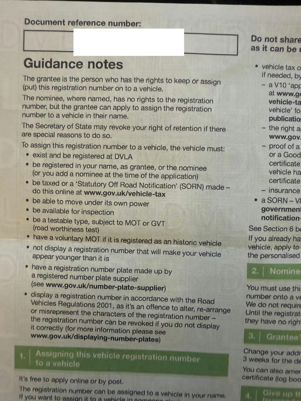 'C1 ELO' - Number Plate for sale by auction in , United Kingdom