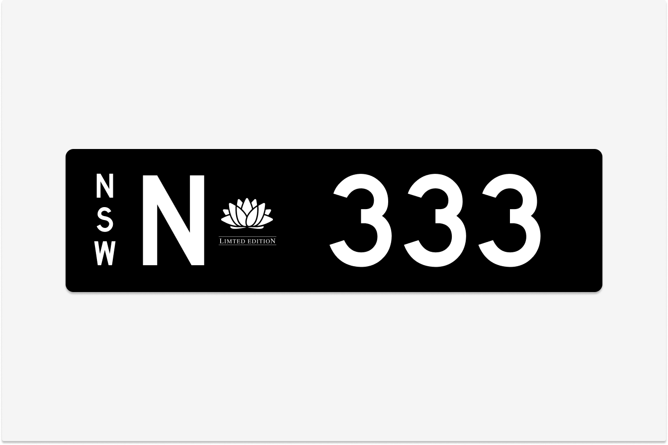 'N333' - New South Wales European Number Plate for sale by auction in ...