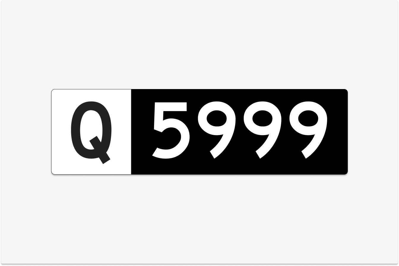'Q5999' - Queensland Heritage Number Plate for sale by auction in QLD ...