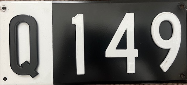 'Q149' - Queensland Heritage Number Plate for sale by auction in NSW ...