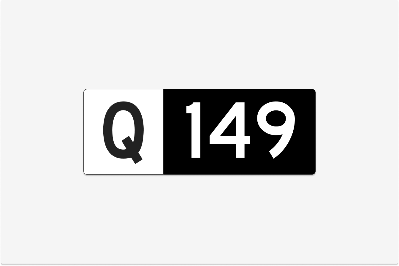'Q149' - Queensland Heritage Number Plate for sale by auction in NSW, Australia