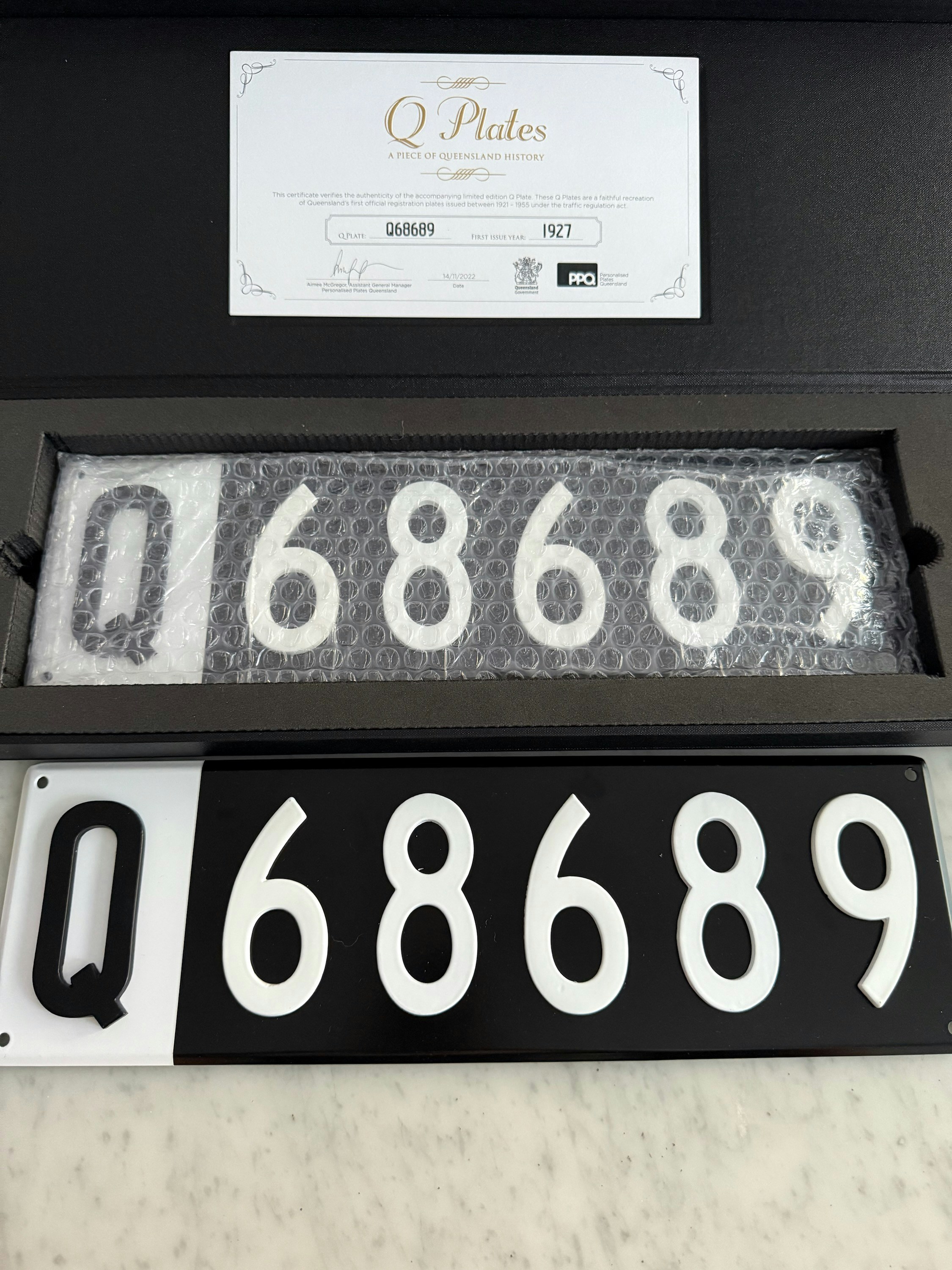 'Q68689' - Queensland Heritage Number Plate for sale by auction in QLD ...