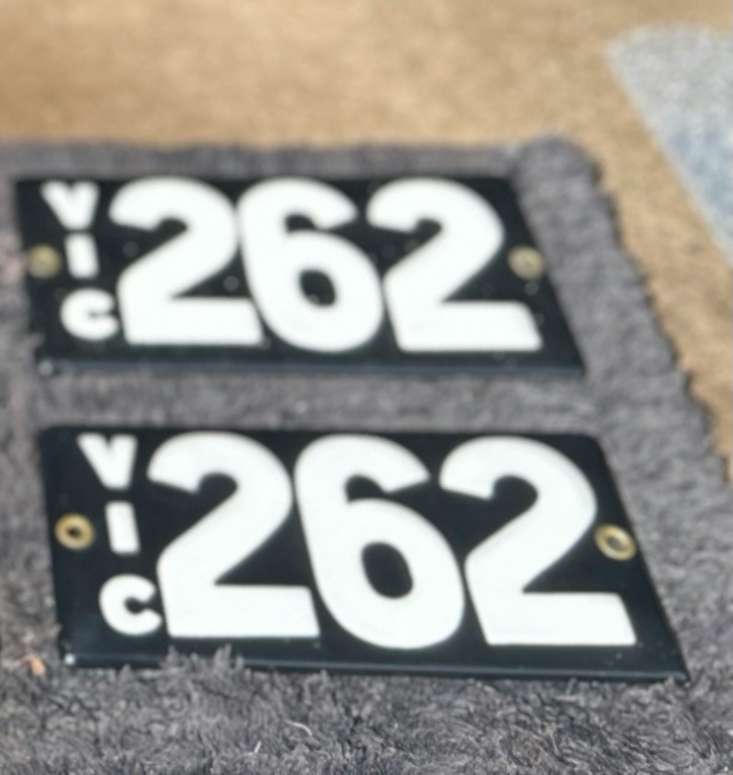 '262' - Victoria Heritage Number Plate for sale by auction in VIC ...