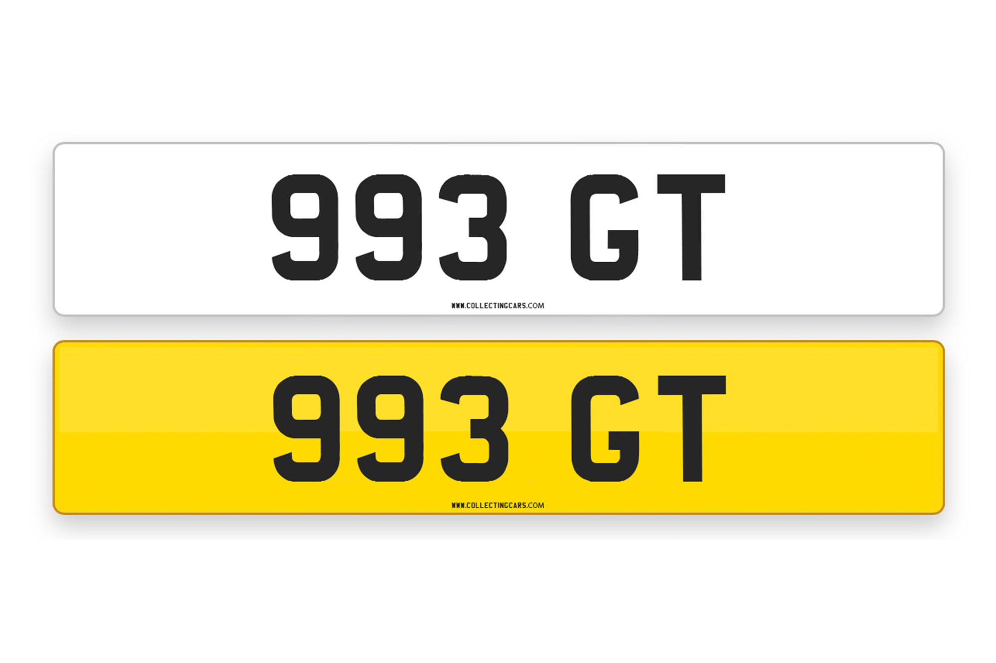 '993 GT' - NUMBER PLATE for sale by auction in , United Kingdom
